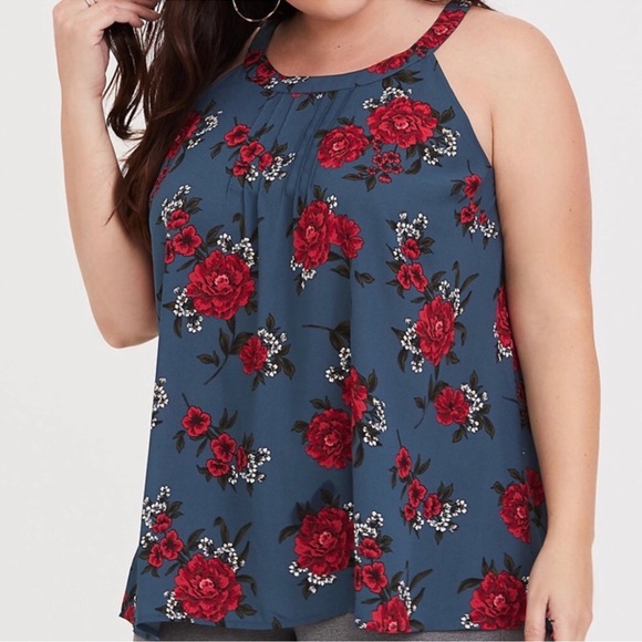 torrid | Tops | Torrid Red Floral Tank Top | Poshmark